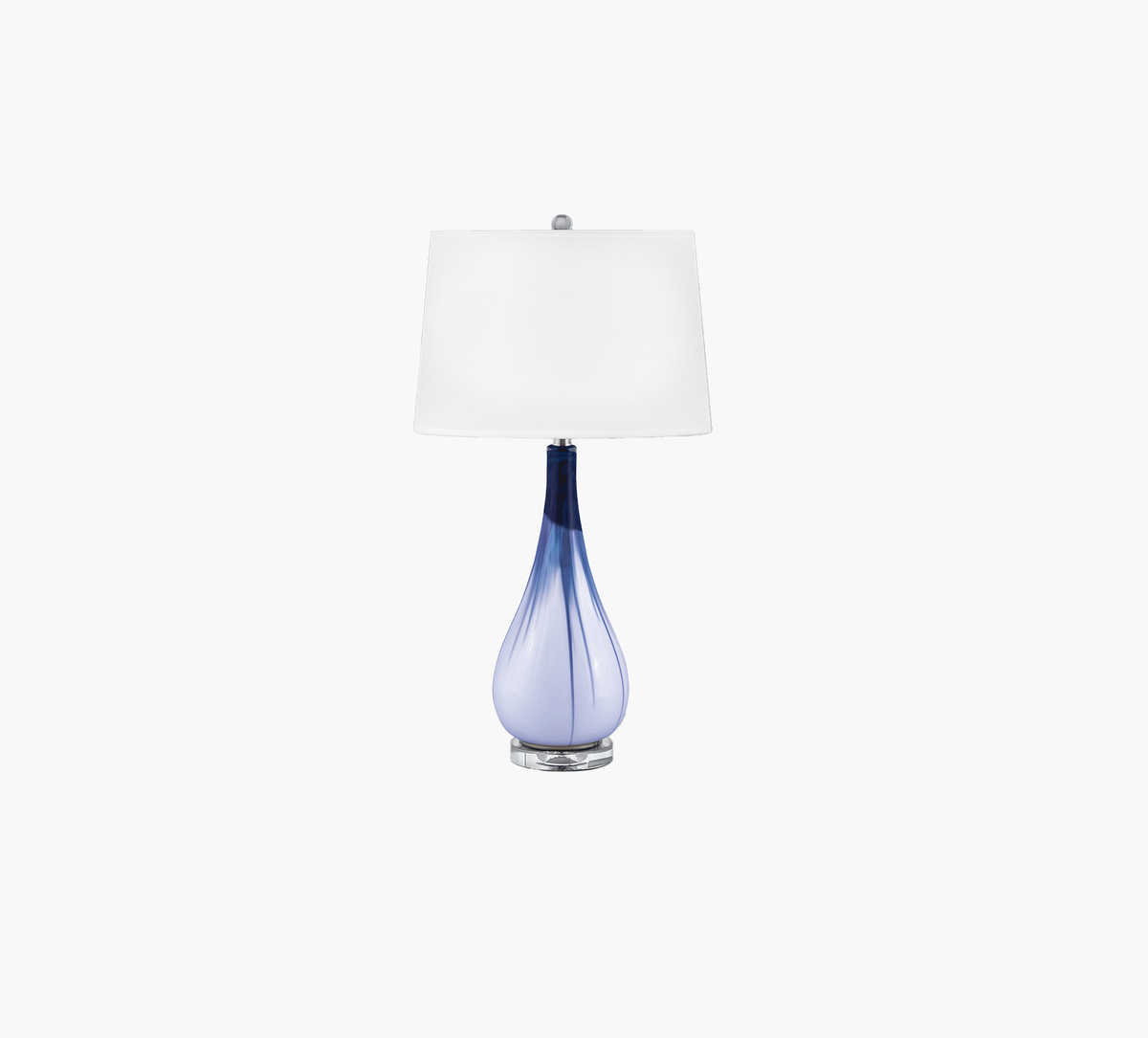Milan two tone glass lamp – Kane's Furniture
