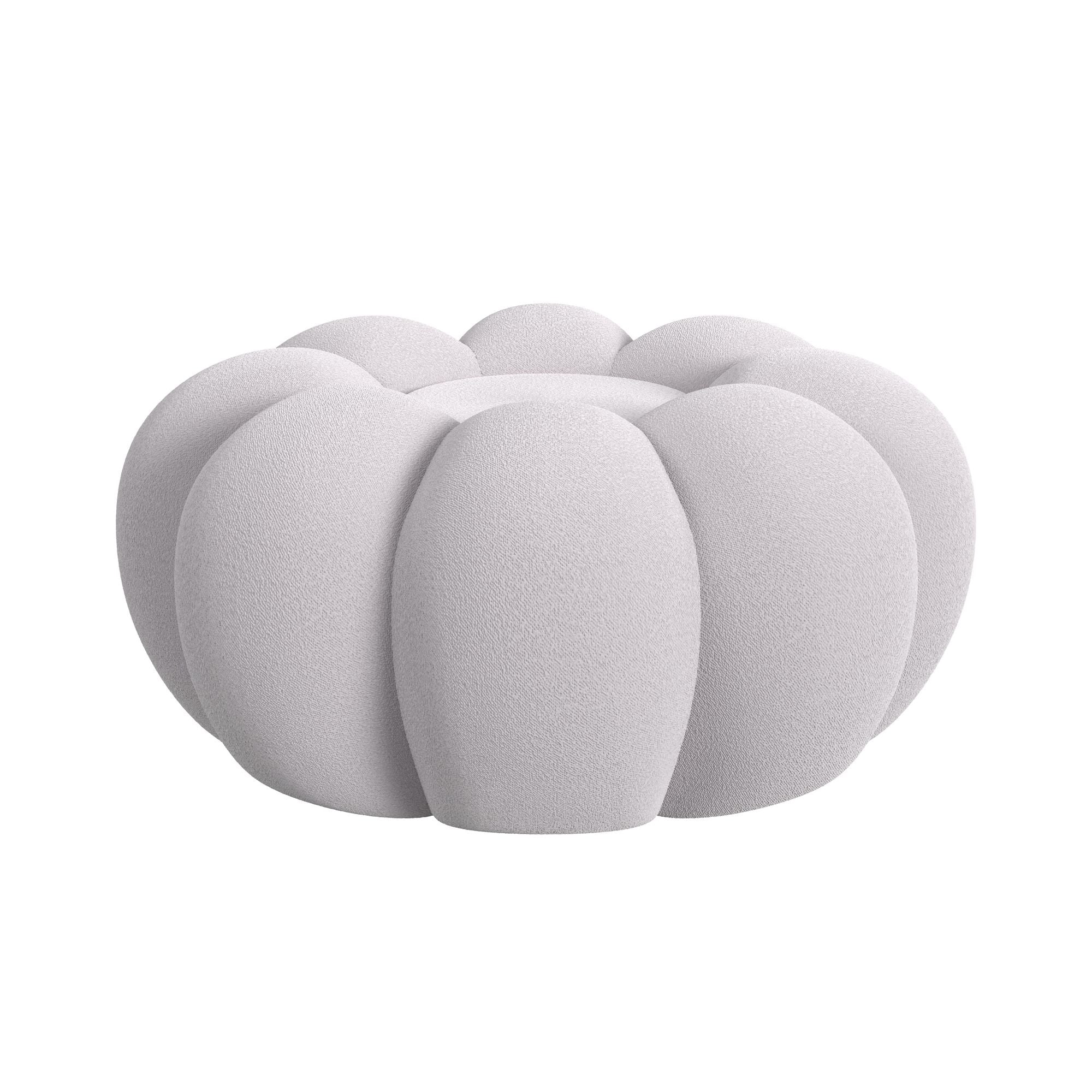 Bubble Grey Swivel Chair and Ottoman – Kane's Furniture