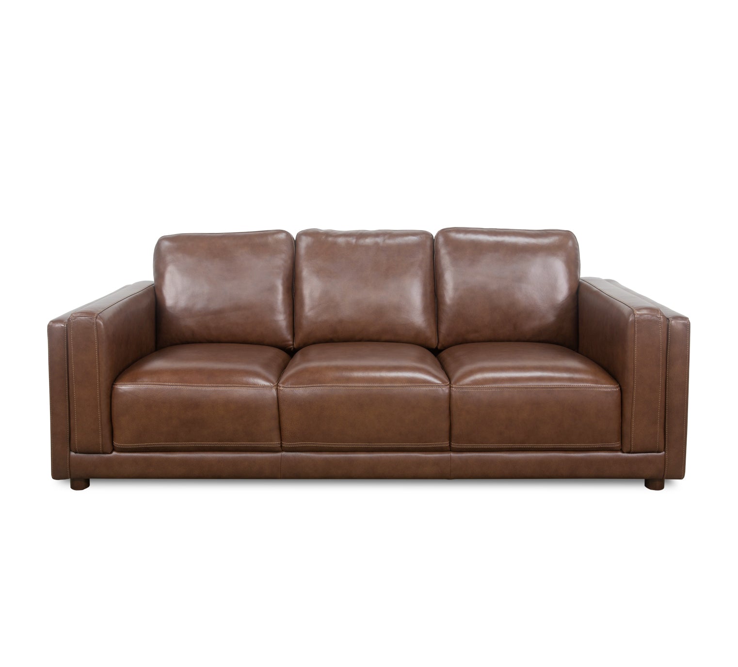 Callie Chestnut Leather Sofa – Kane's Furniture