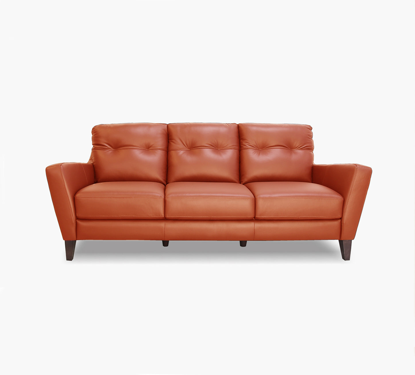Valentino II Terracotta 100% Italian Leather Sofa – Kane's Furniture
