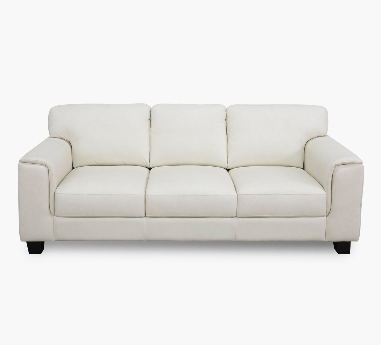 Stetson Ivory Leather Sofa – Kane's Furniture