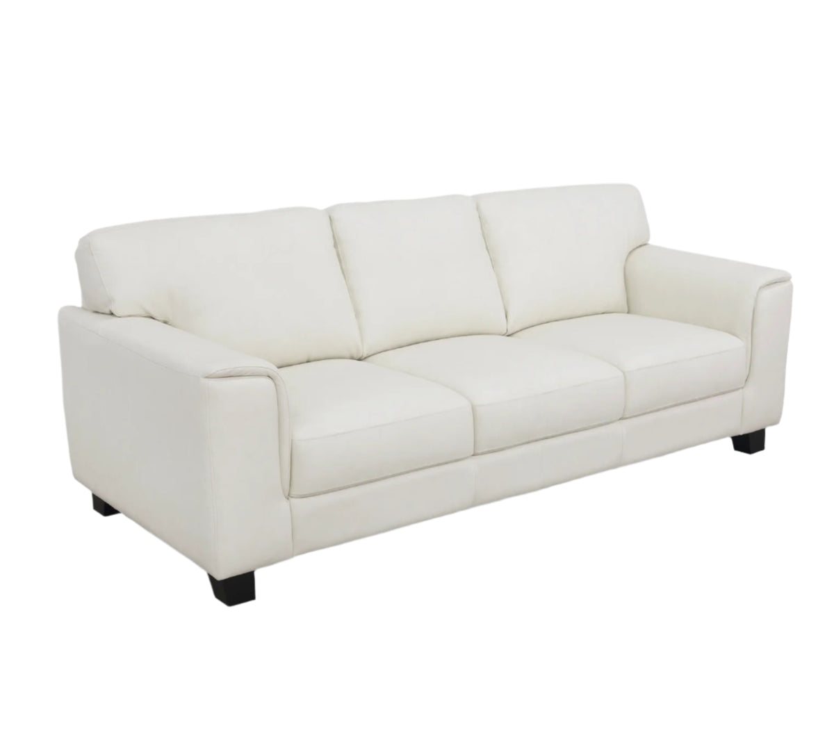 Stetson Ivory Leather Sofa – Kane's Furniture
