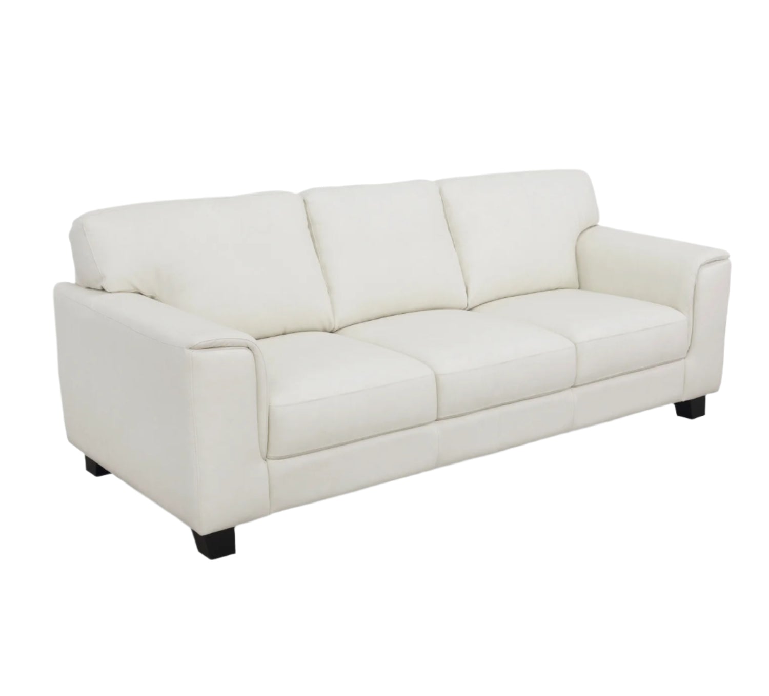Stetson Ivory Leather Sofa – Kane's Furniture