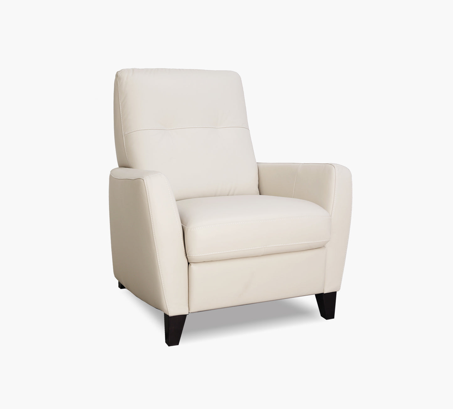 Valentino II Cream Leather Pushback Recliner – Kane's Furniture