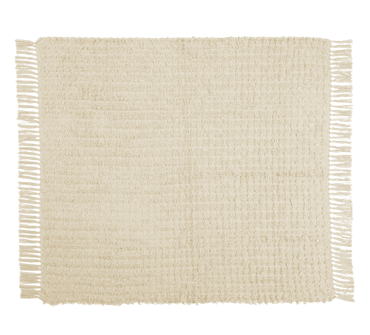 Cream Tufted Fringe Throw – Kane's Furniture
