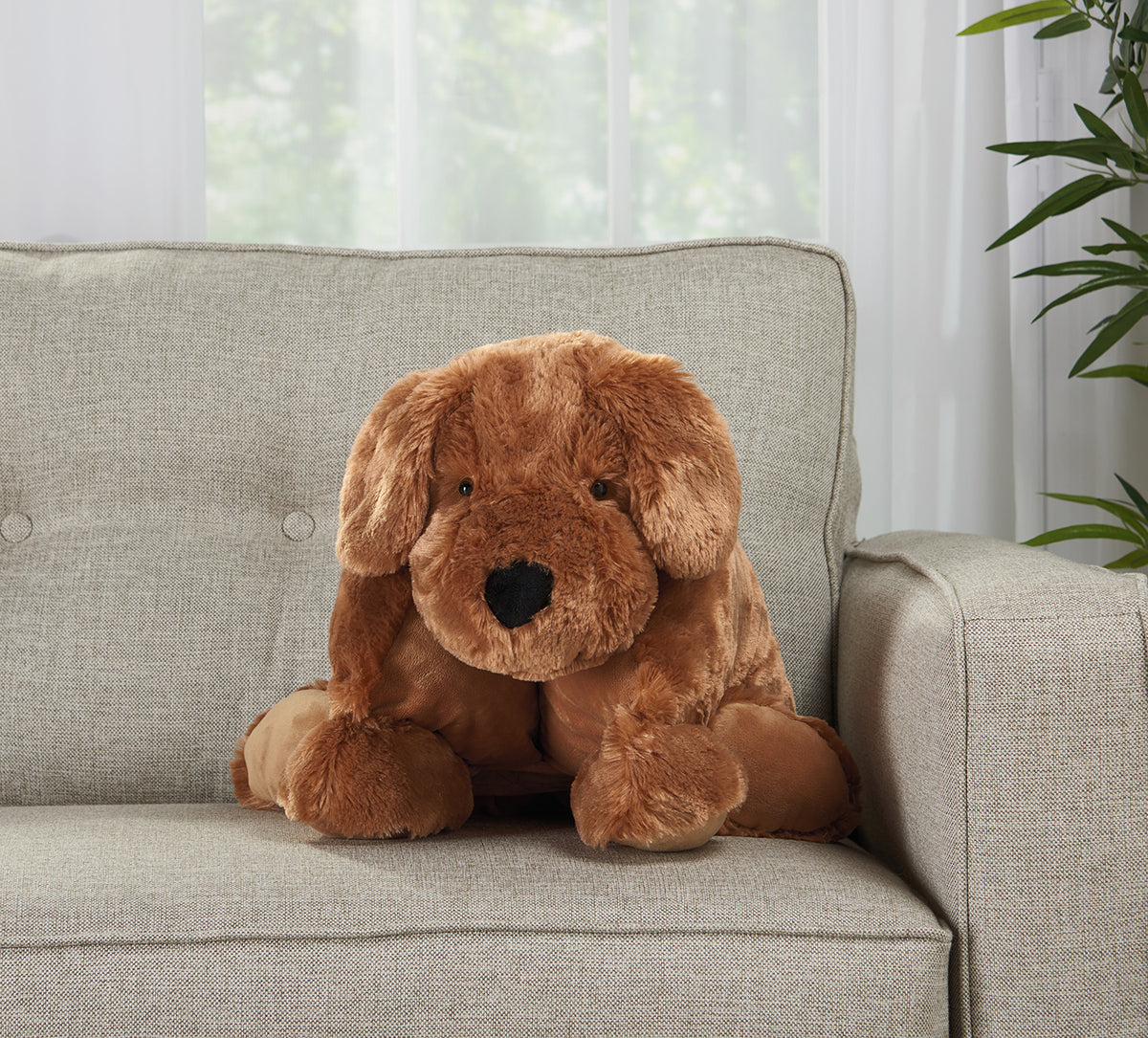 Brown Dog Pouf – Kane's Furniture