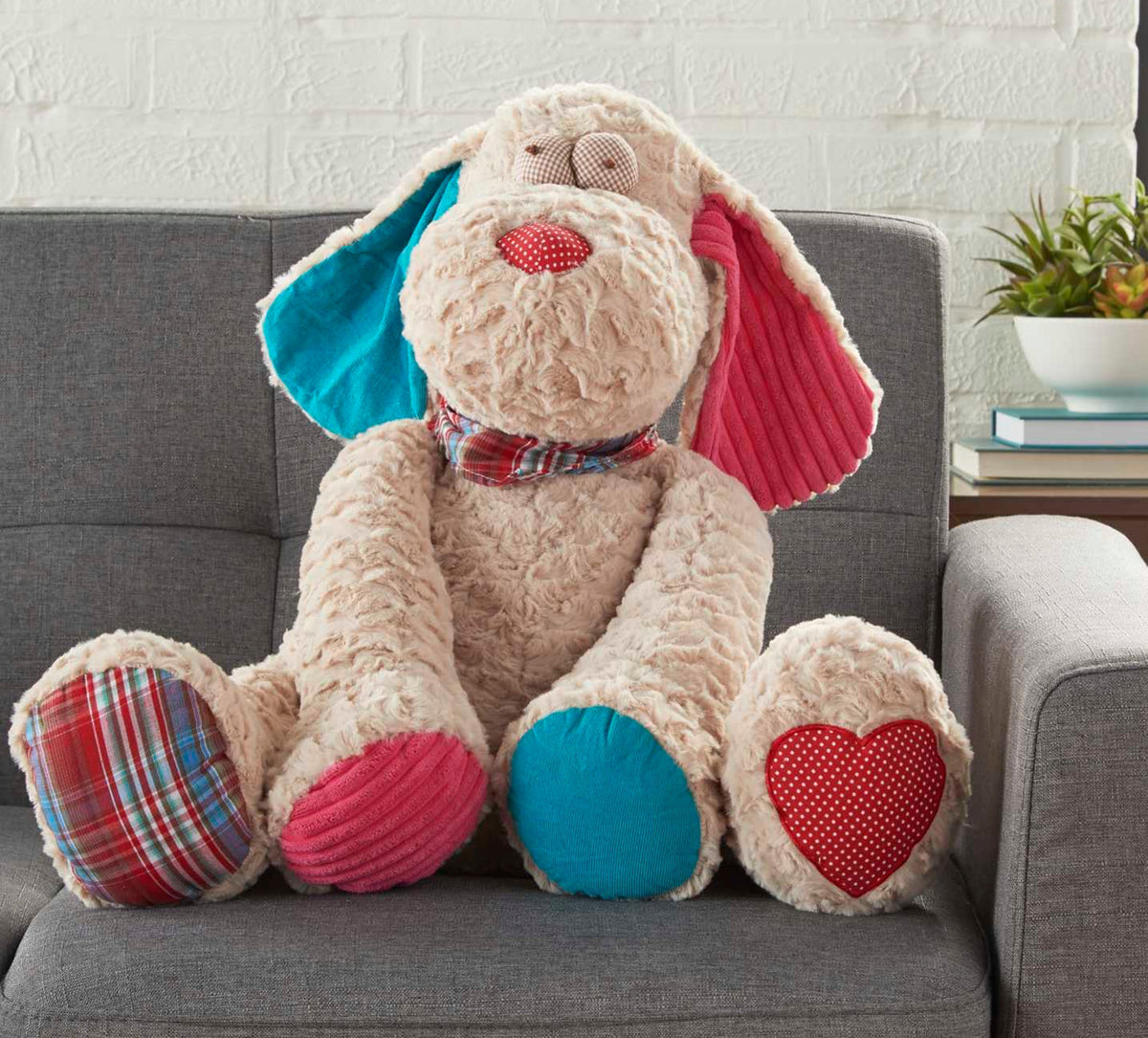 Beige Dog Pouf – Kane's Furniture