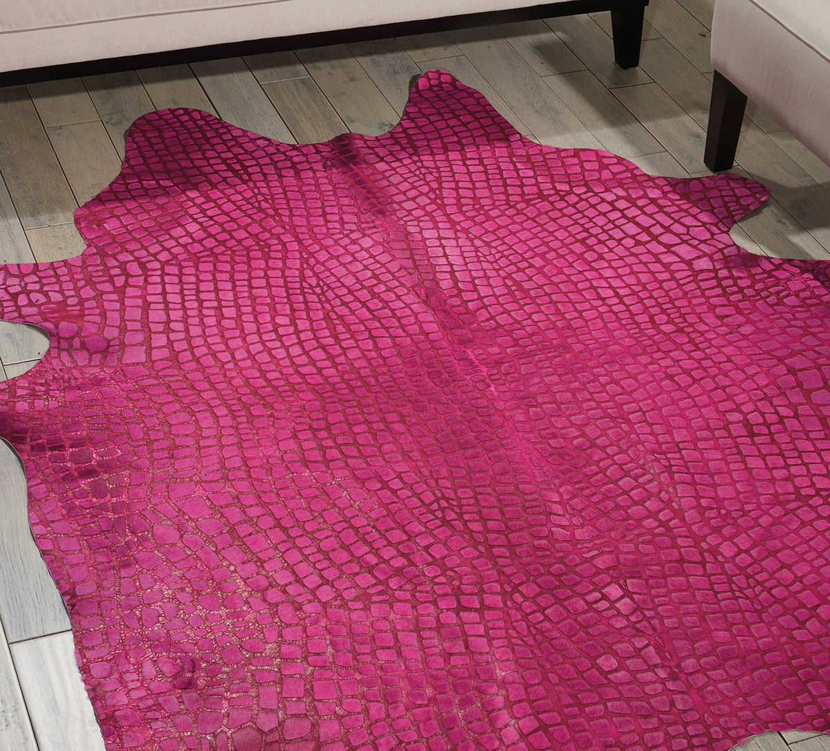 Fushia Crocodile Rug 5 x 8 – Kane's Furniture