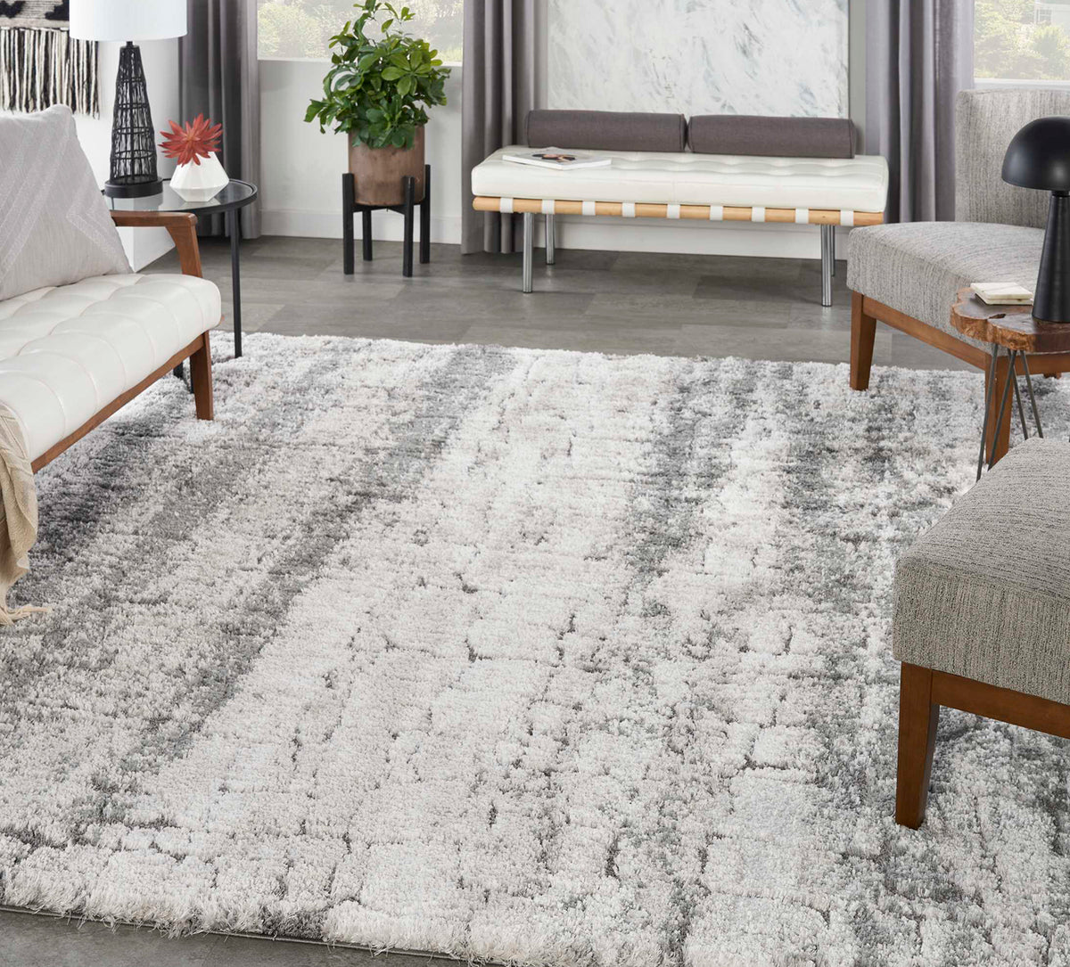Cloud Charcoal Shag 8 x 10 Area Rug – Kane's Furniture