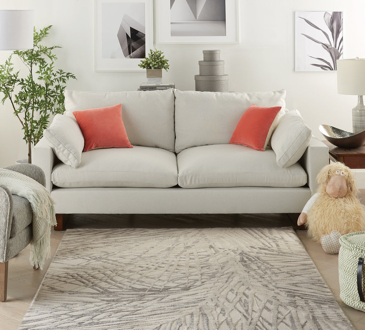 Palm Springs Ivory Grey 8 x 10 Rug – Kane's Furniture