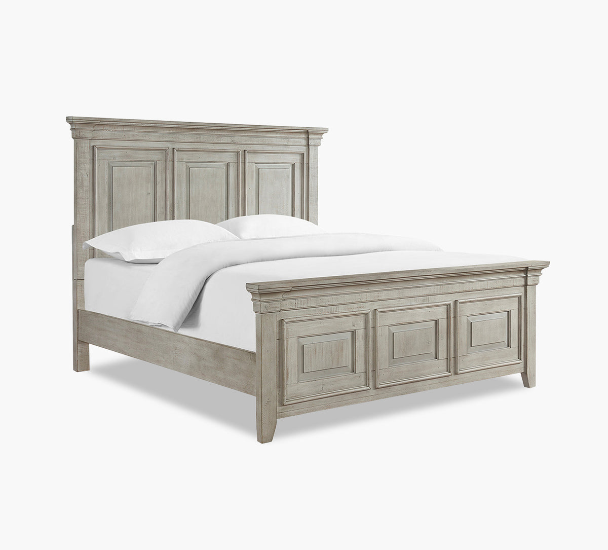 Farm House White King Panel Bed – Kane's Furniture
